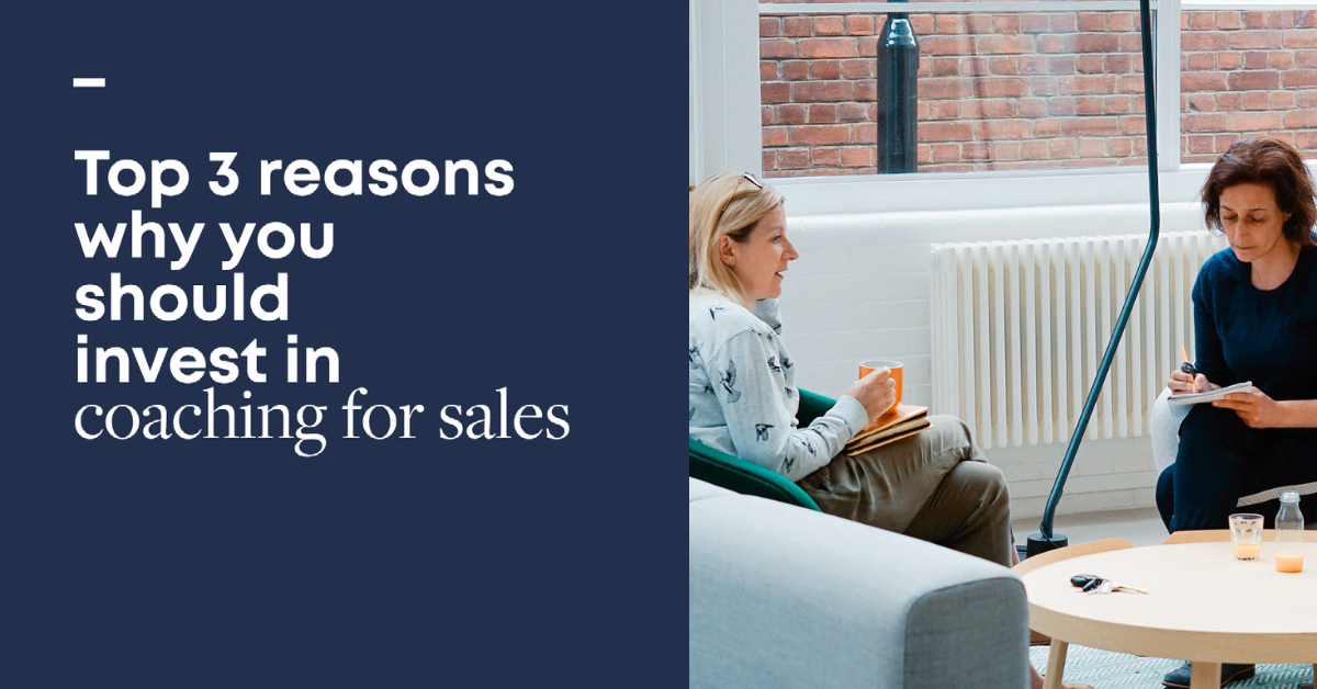 Top 3 reasons you should invest in coaching for sales this year | Consalia