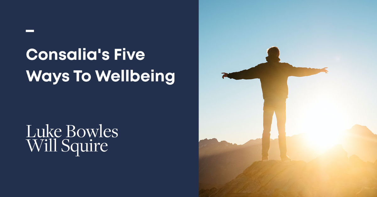 Consalia's Five Ways To Wellbeing | Consalia
